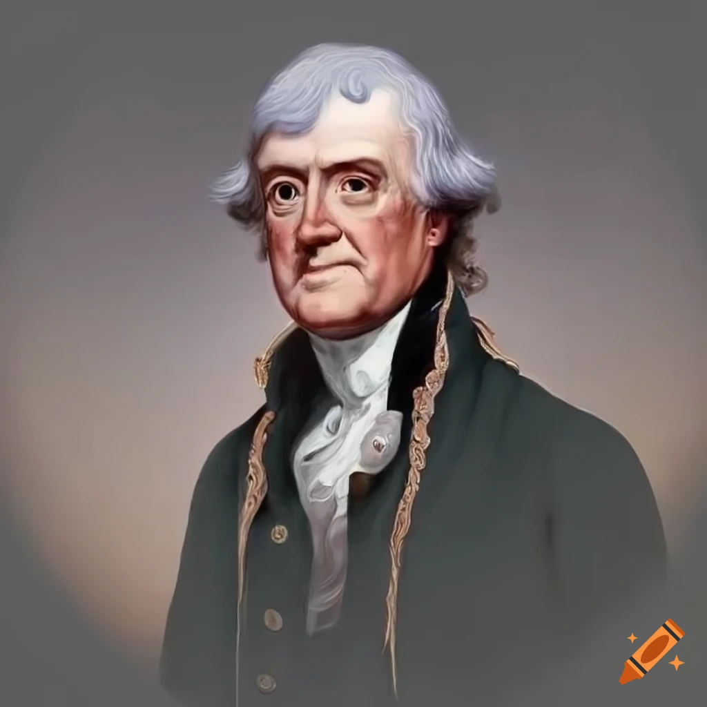 Official portrait of thomas jefferson on Craiyon