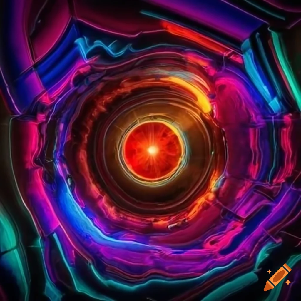 Abstract and artistic depiction of hyperactivity on Craiyon