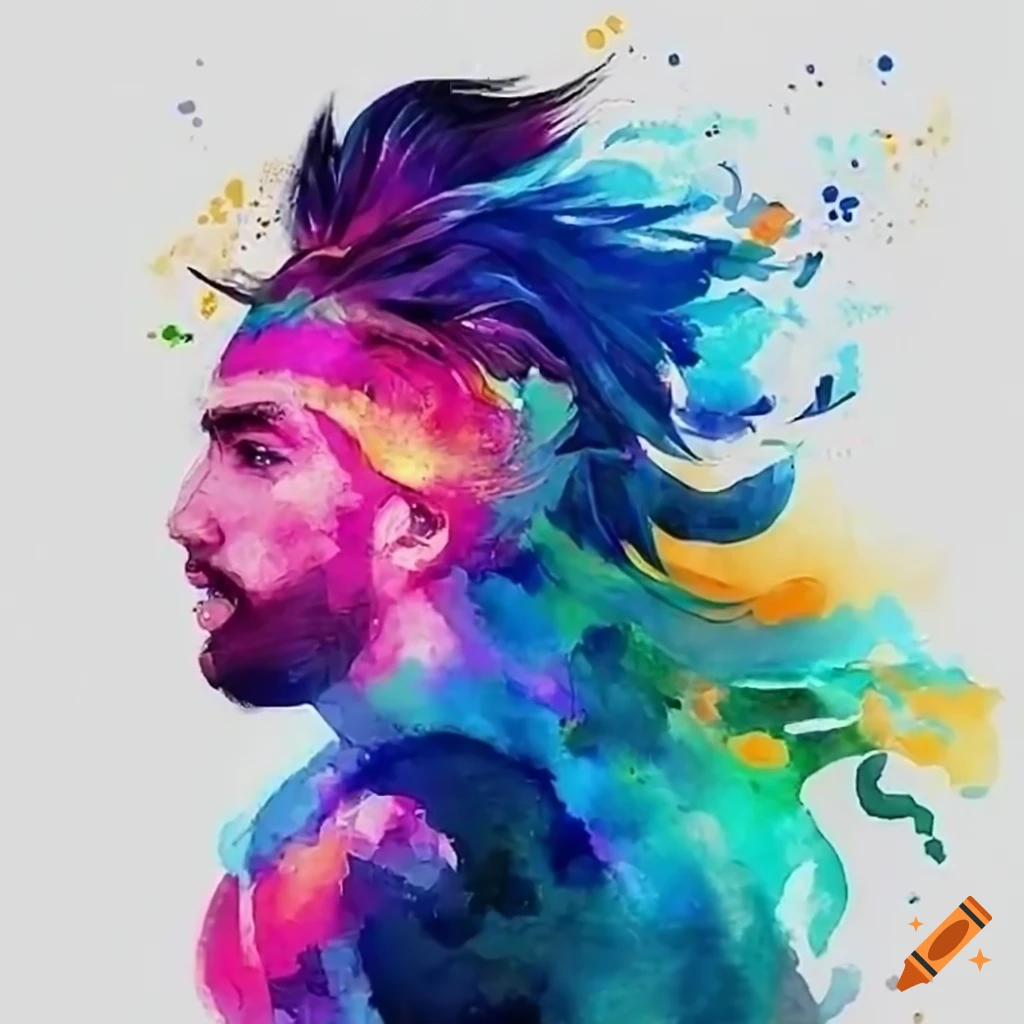 Dynamic character illustration with expressive muscle and bold ...