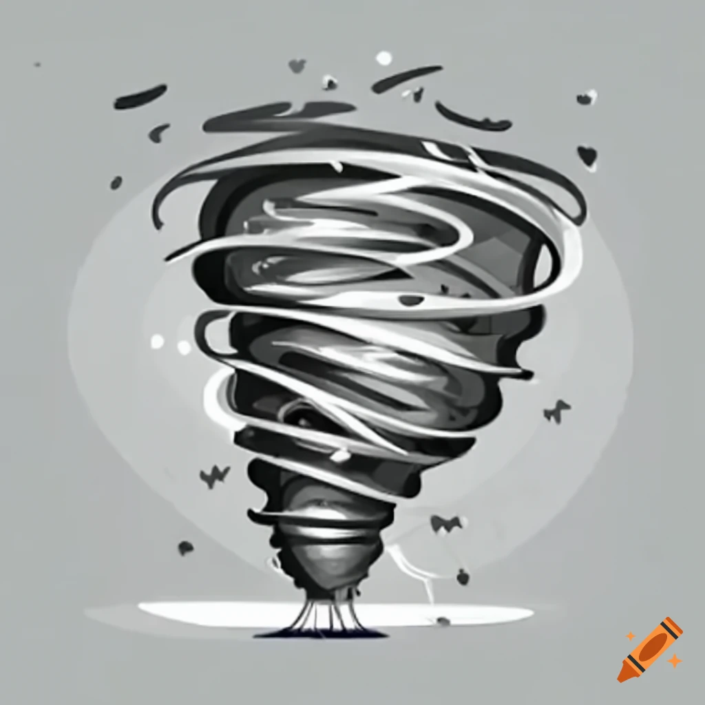 Scientist in laboratory caught in unexpected tornado on Craiyon