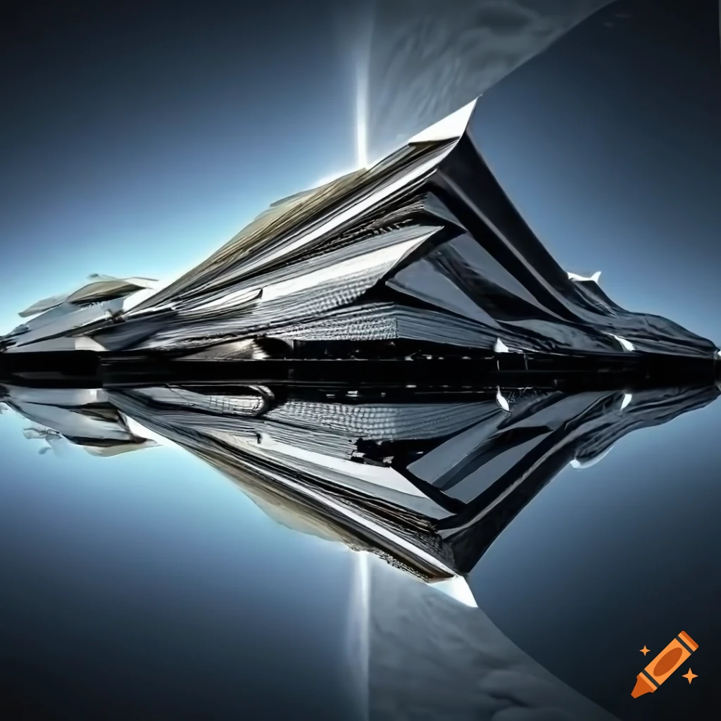 Surreal black Penrose labyrinth metallic building in 4k resolution on ...
