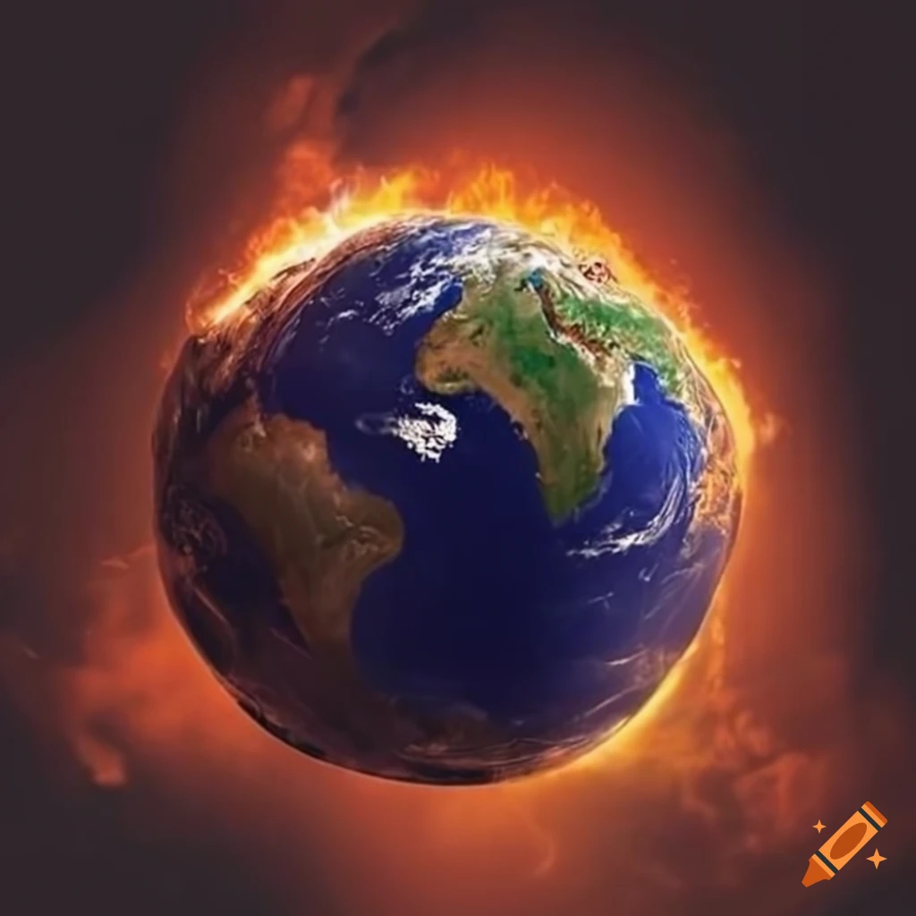 Burning earth on Craiyon