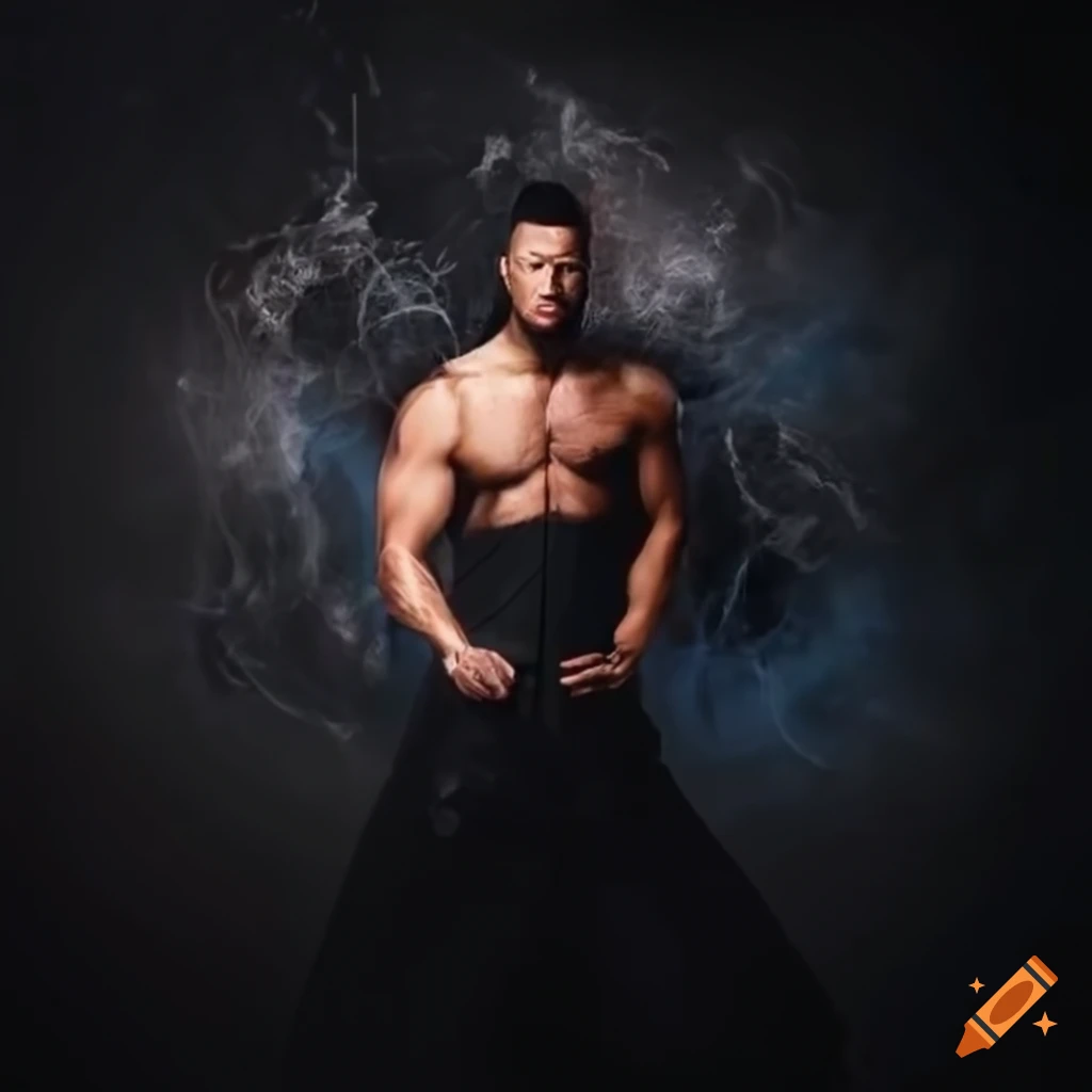 Dynamic character illustration with expressive muscles and bold ...