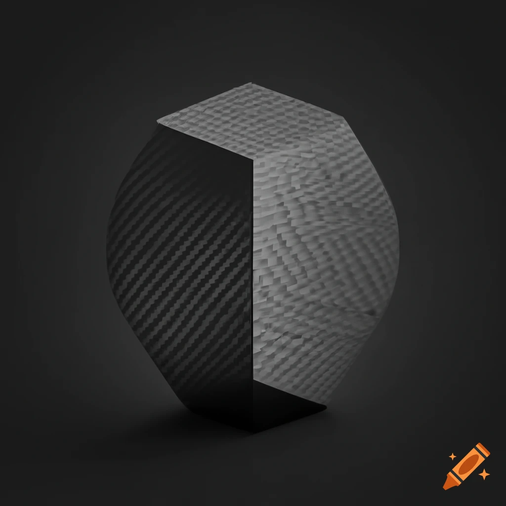 Double Moebius in 3D isometric logo on black background with infinite ...