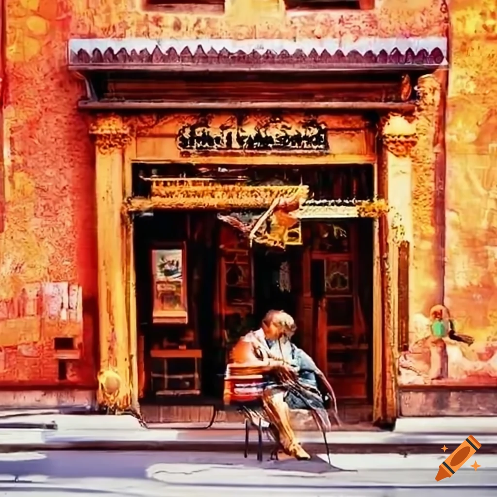 Mexican restaurant storefront on Craiyon