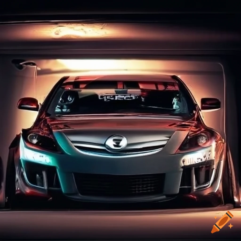 2007 Mazda Speed 6 wagon with sporty body kit on Craiyon