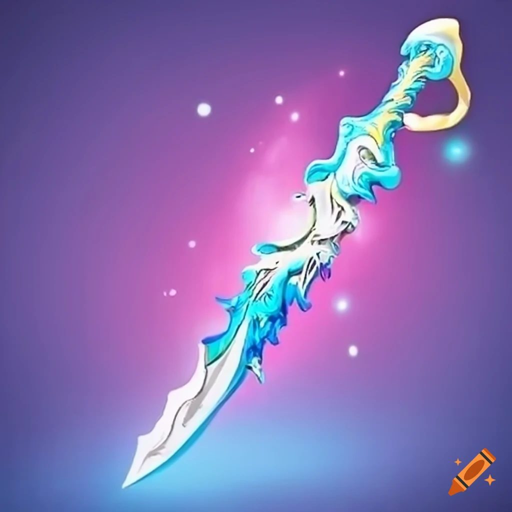 Magical wave sword on Craiyon