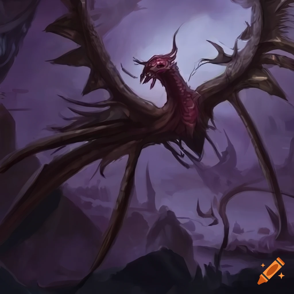 Flying tendrils eldrazi creature fantasy art on Craiyon