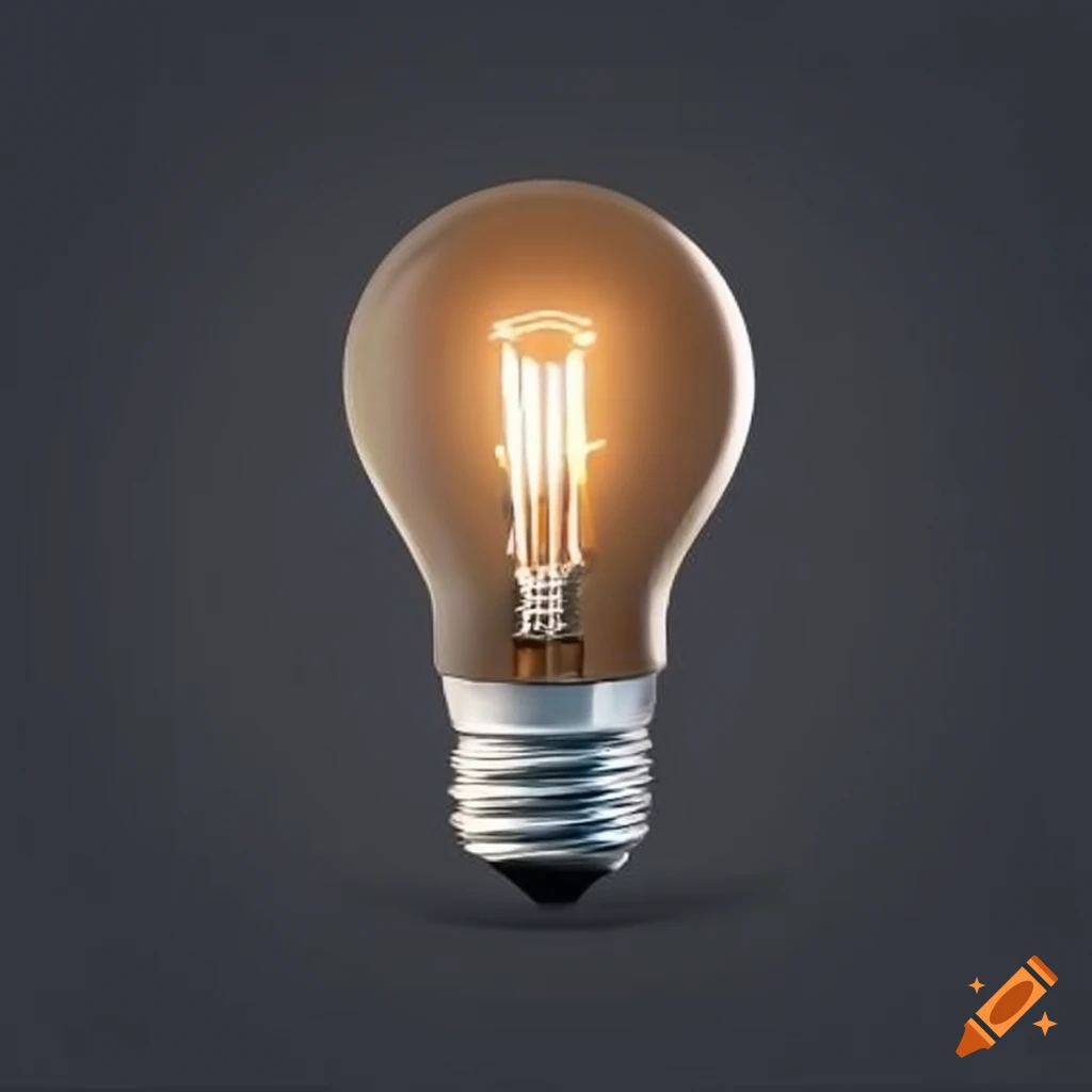 Light bulb symbolizing a good idea on Craiyon