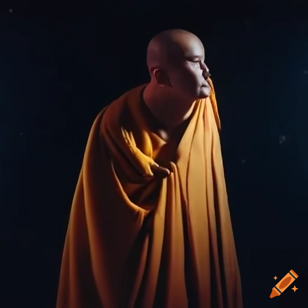 Sumo monk Jesus in outer space on Craiyon