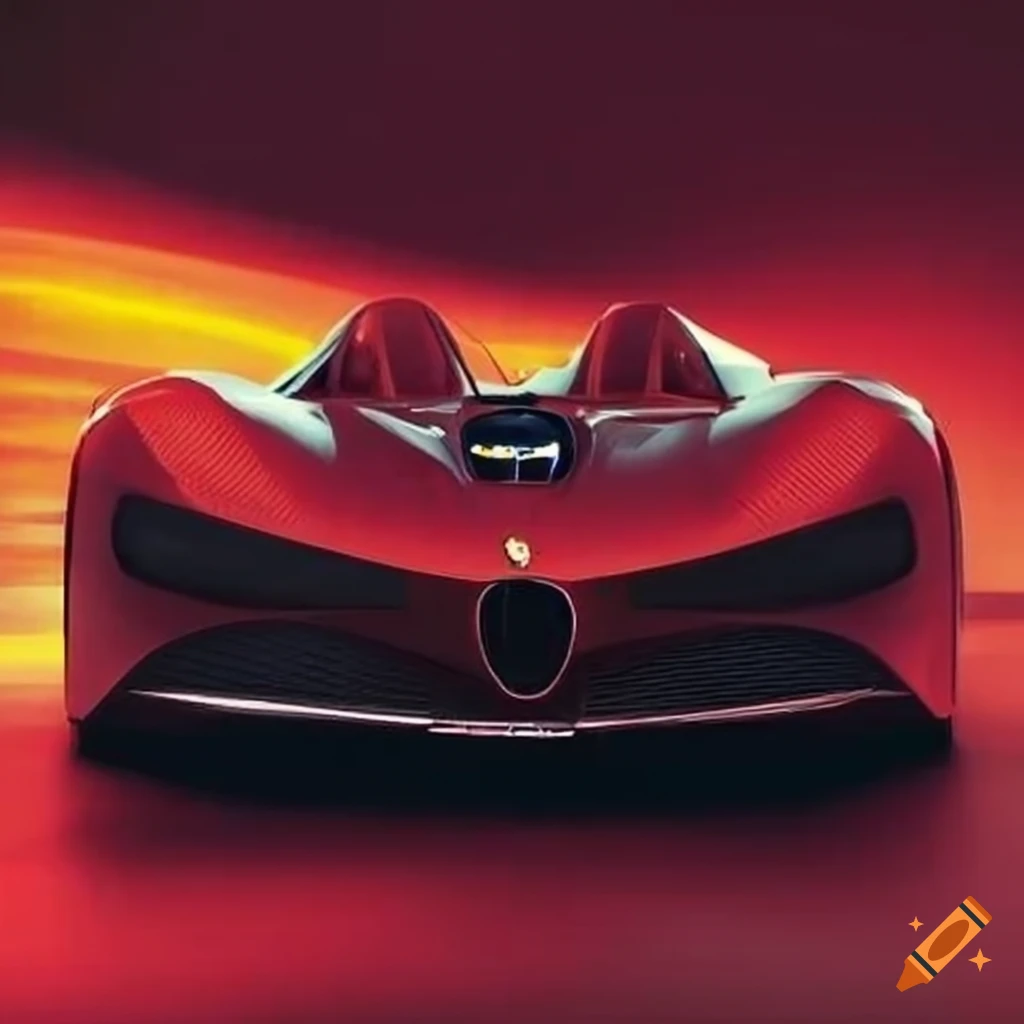 Concept car inspired by BMW Nazca C2 and Ferrari Monza SP1 on Craiyon