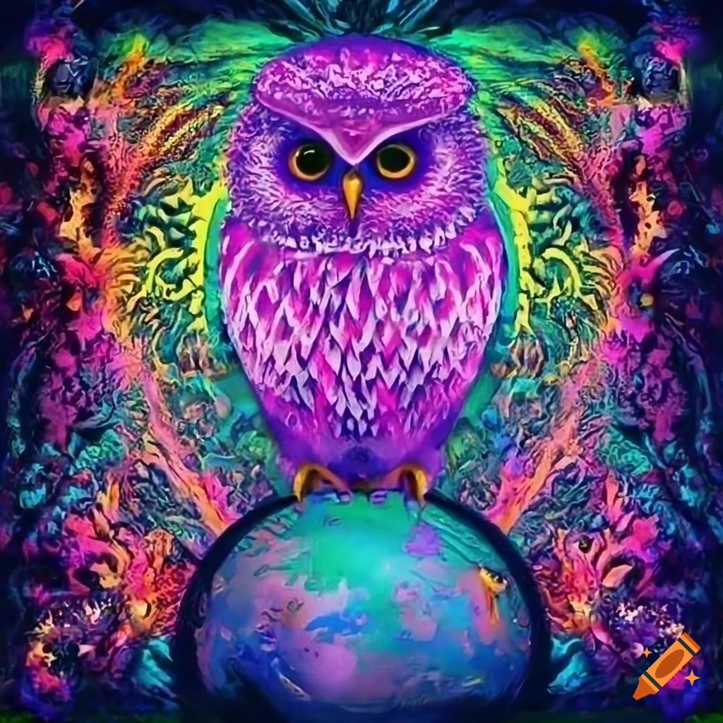 Poster named 'Isae-Supaero' with an owl, planets, and aliens in a ...