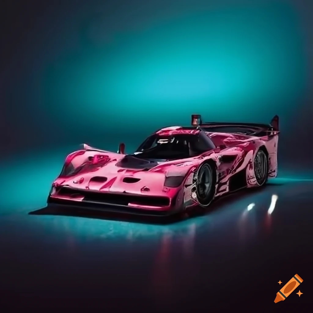 GT1 road car with Y2K aesthetic on Craiyon