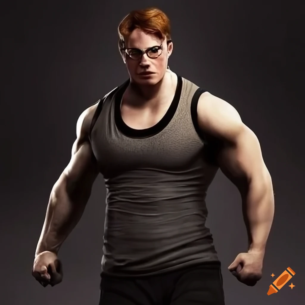 Harry Potter showing strength and determination in gym attire during ...