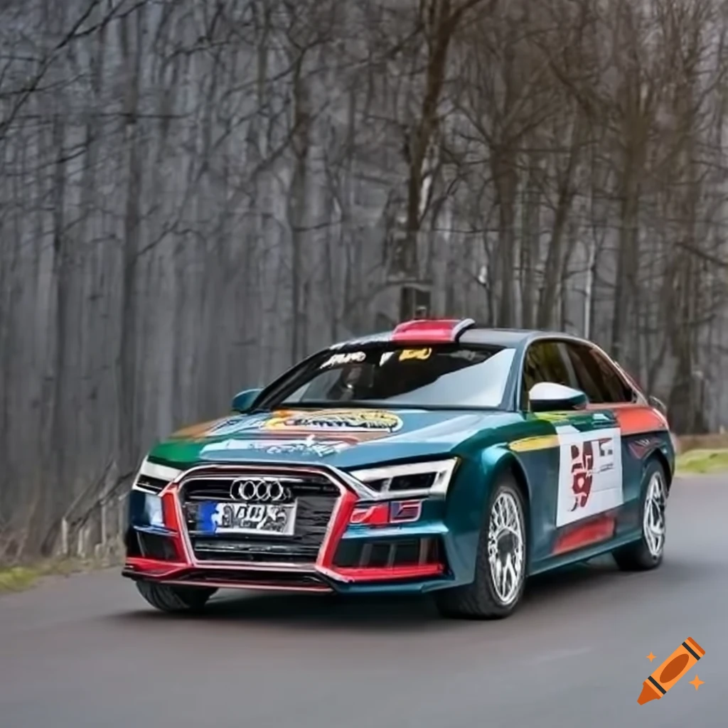 2015 audi a4 transformed into a group b rally vehicle on Craiyon