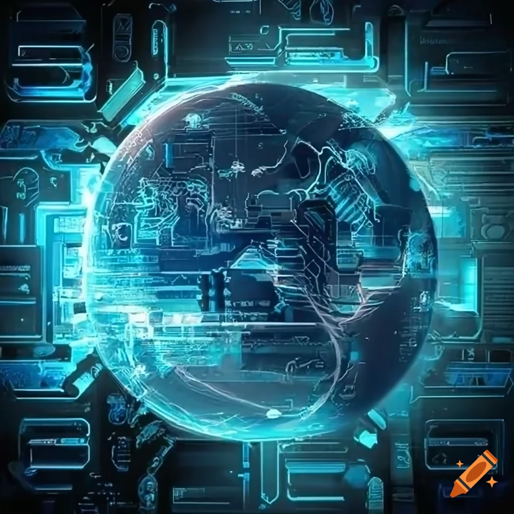 Information technology concept on Craiyon