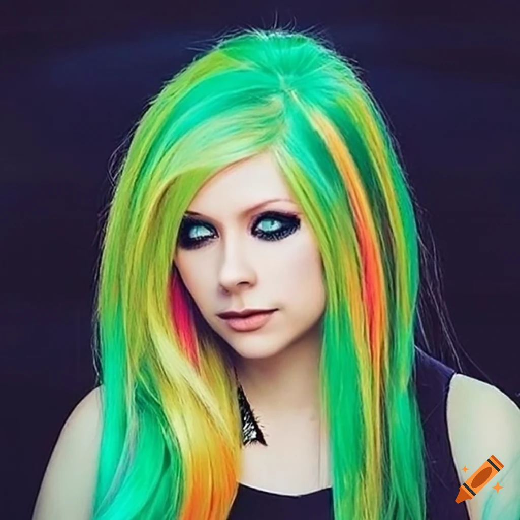 Person cosplaying avril lavigne on Craiyon