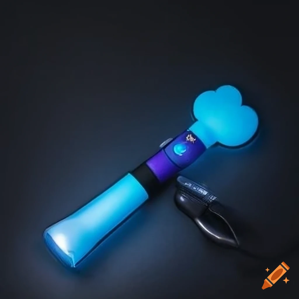 Cloud-shaped k-pop light stick on Craiyon