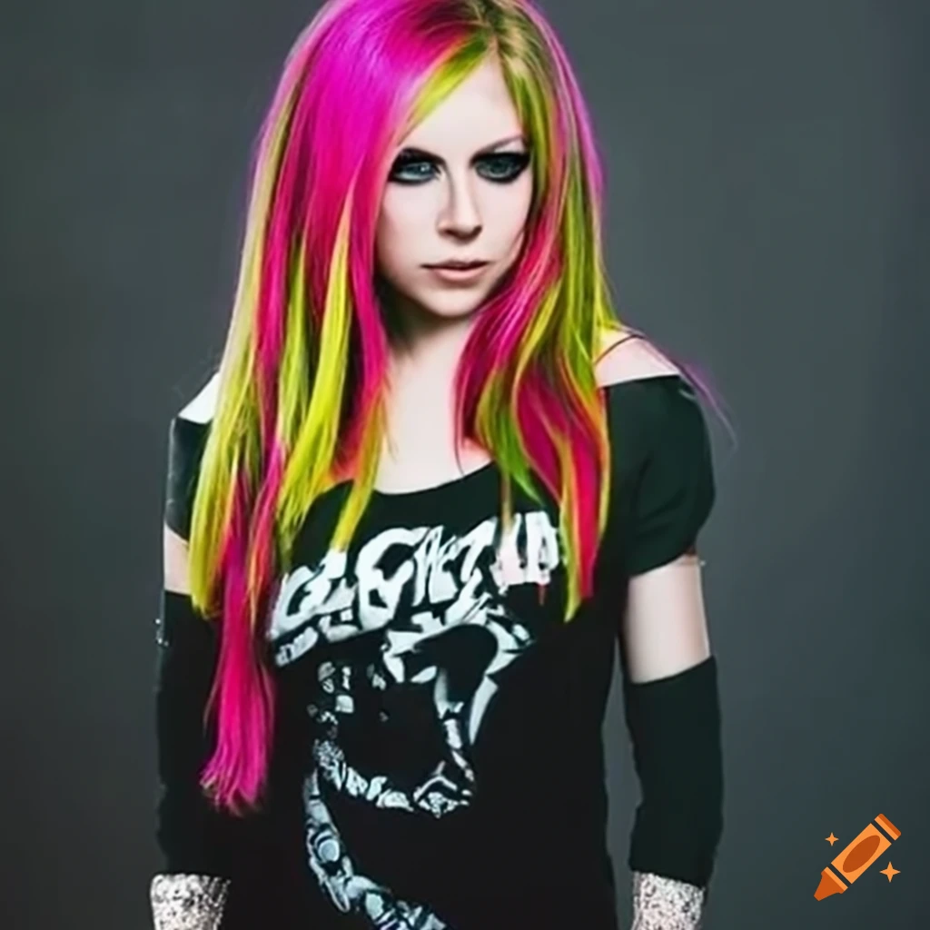 Cosplaying as avril lavigne on Craiyon