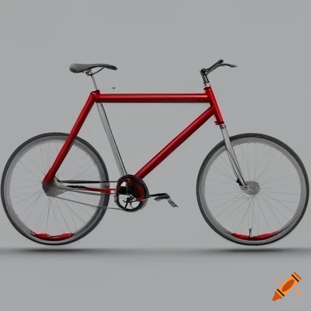 Realistic full bicycle on white background on Craiyon