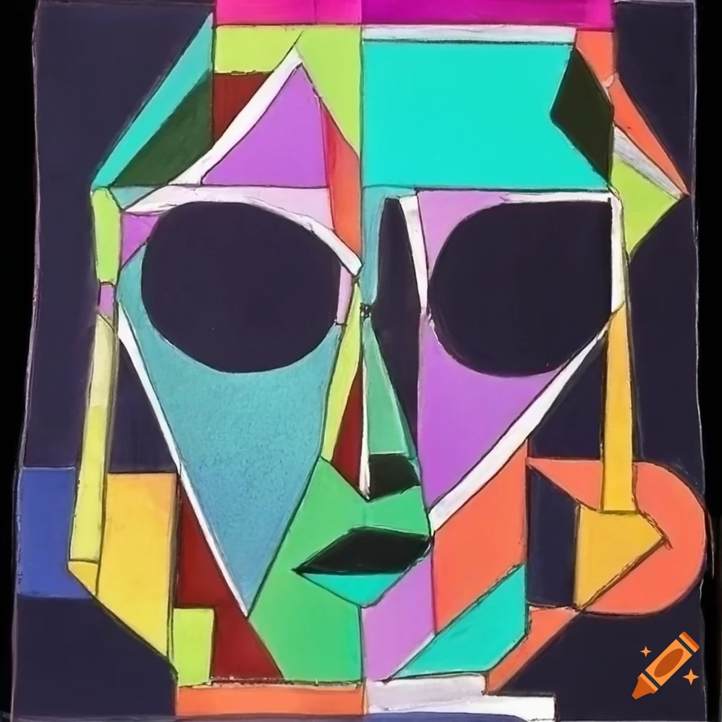 Cubist alien creature on Craiyon