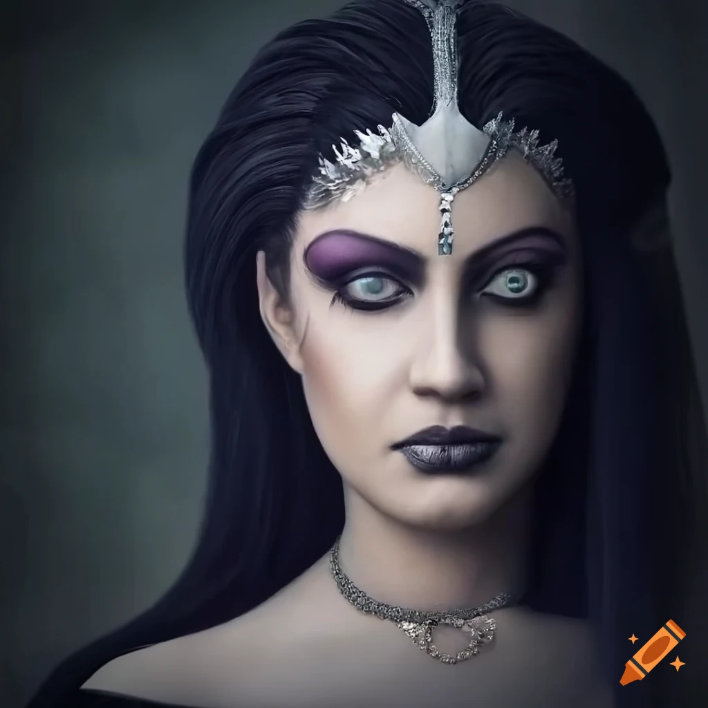 Realistic portrait of the mythical Death Goddess Vel from ancient ...
