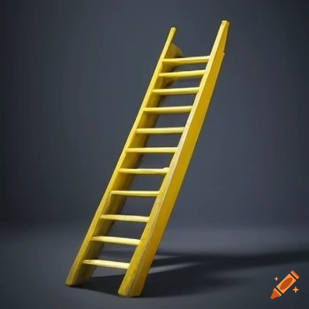 Yellow ladder on Craiyon