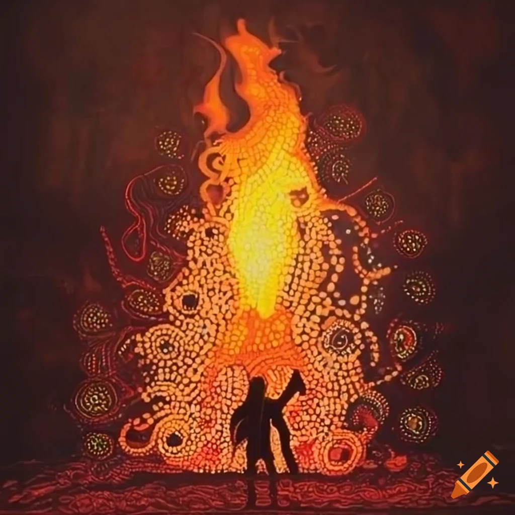 Vibrant Aboriginal artwork symbolizing connection to Country through ...