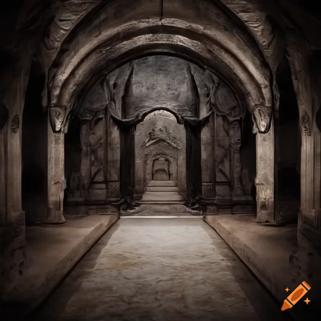 Crypt wall texture on Craiyon