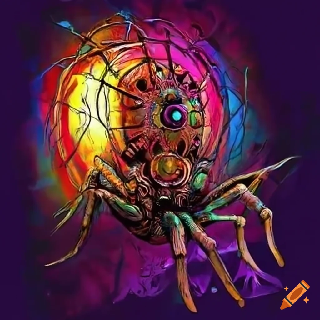 Spider husk ship powered by rats on wheels on Craiyon