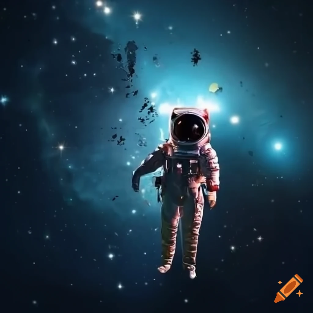 Lost astronaut in space on Craiyon