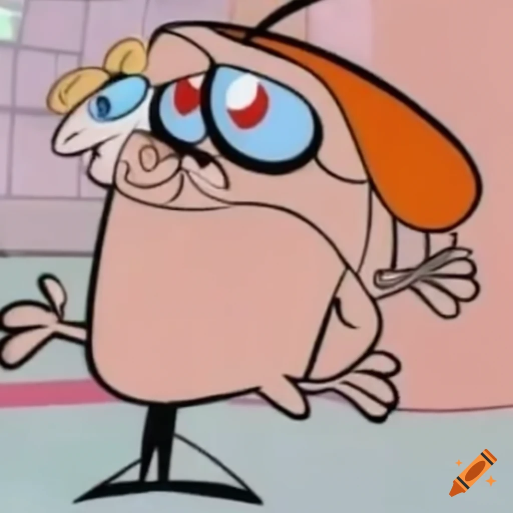 Ren & stimpy references in dexter's laboratory on Craiyon