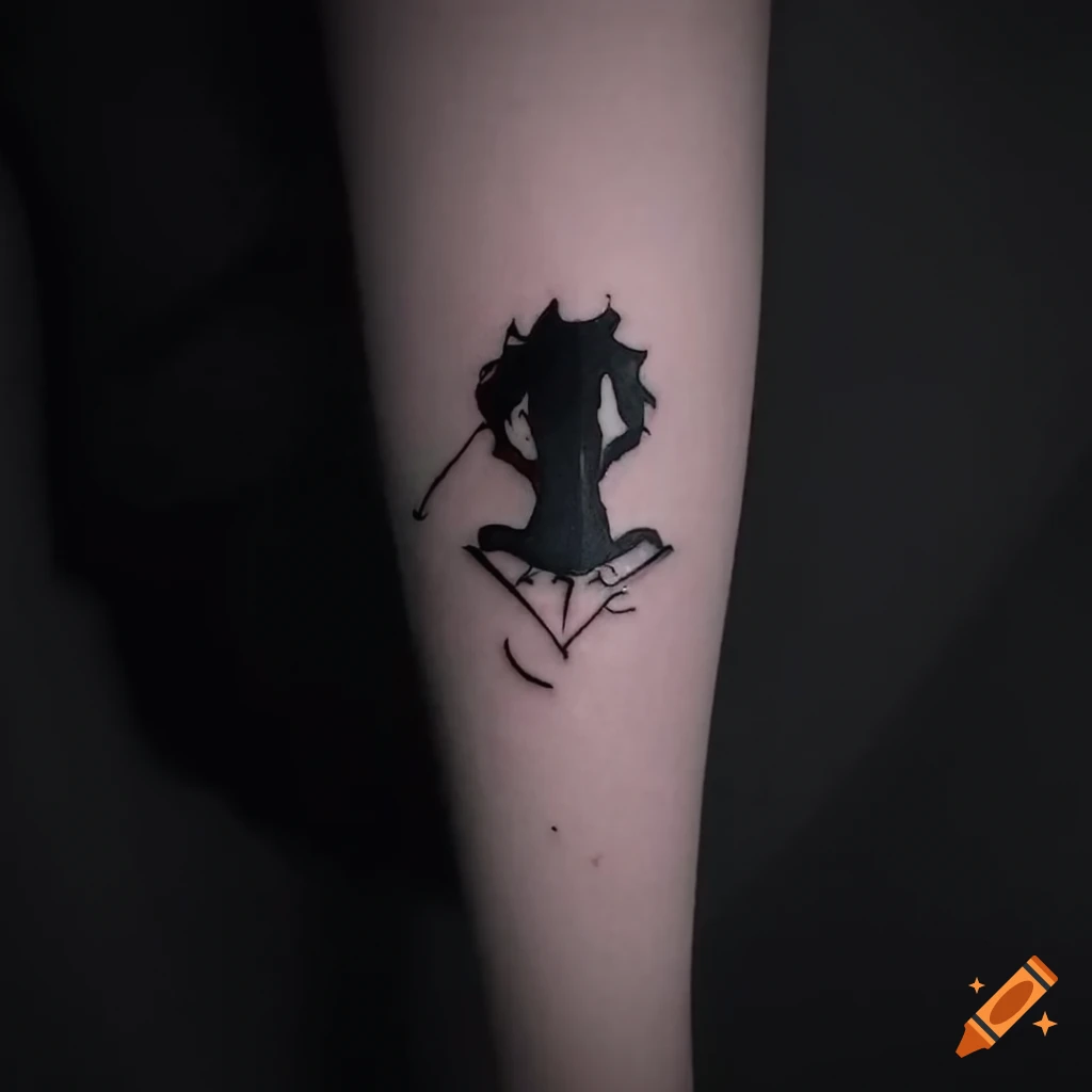 Minimal tattoo inspired by solo leveling manhwa on Craiyon