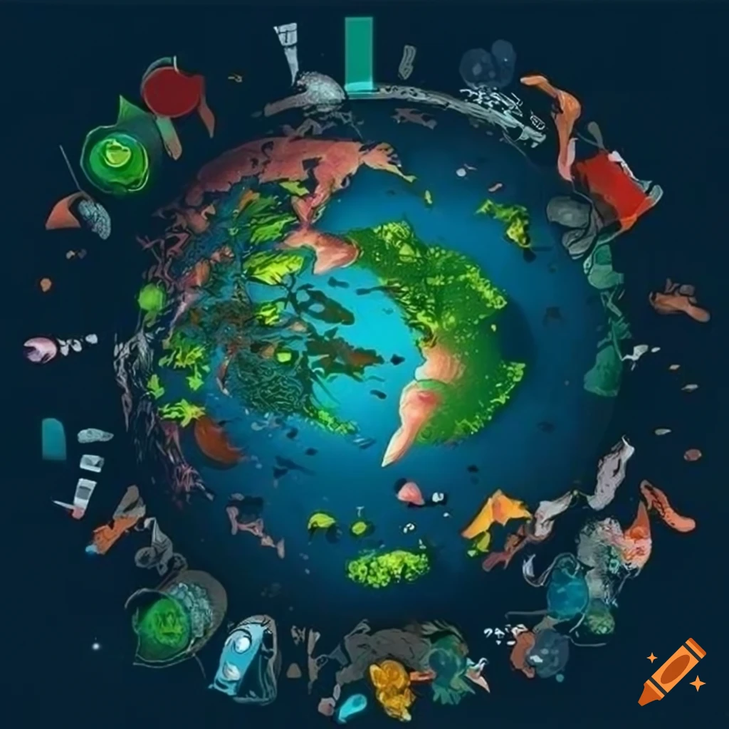 Infographic showing the complexity of an ecosystem's interdependence on ...
