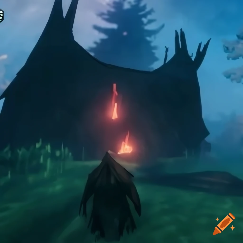 Gothic vampire viking inspired by valheim art style on Craiyon