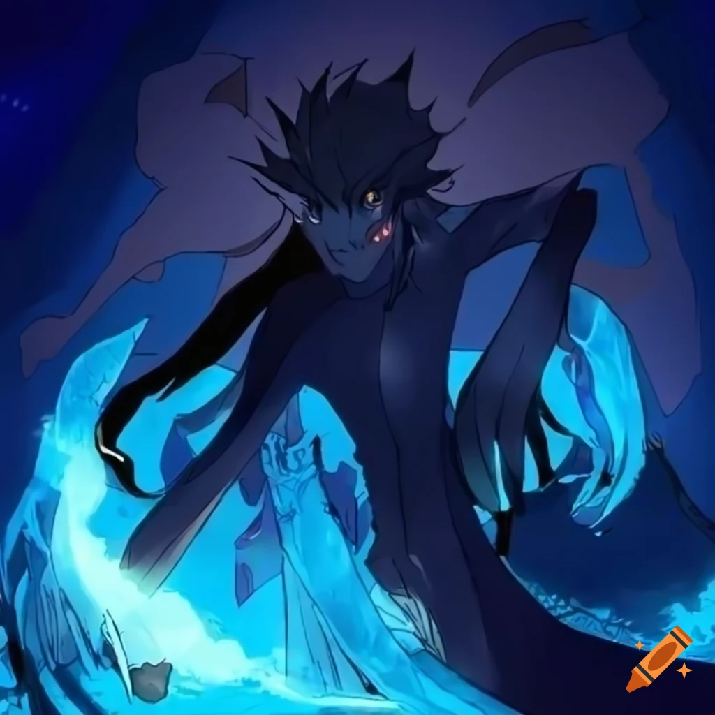 Sea demon in tower of god manwha art style on Craiyon