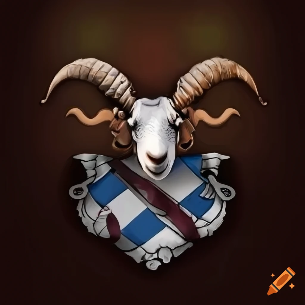 Coat of arms featuring a goat on Craiyon