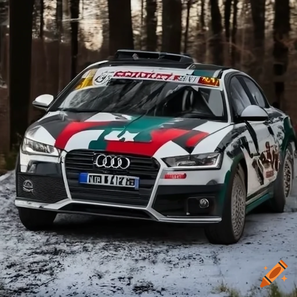 Modified audi a4 quattro sedan transformed into a modern rally car on ...