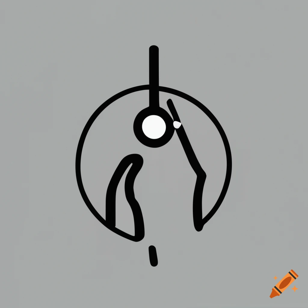 Silhouette of blinding light source in minimalist cave drawing style on ...