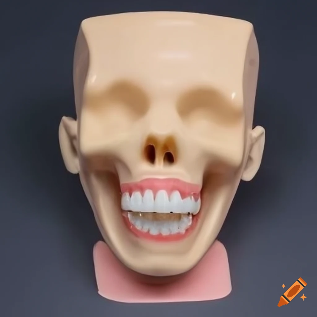 1990s dental phantom dentistry school head models with 7 teeth for ...