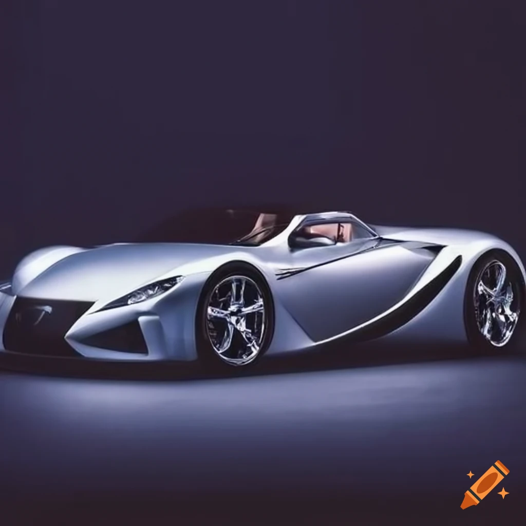 Concept lexus supercar from 2000 with unique design on Craiyon