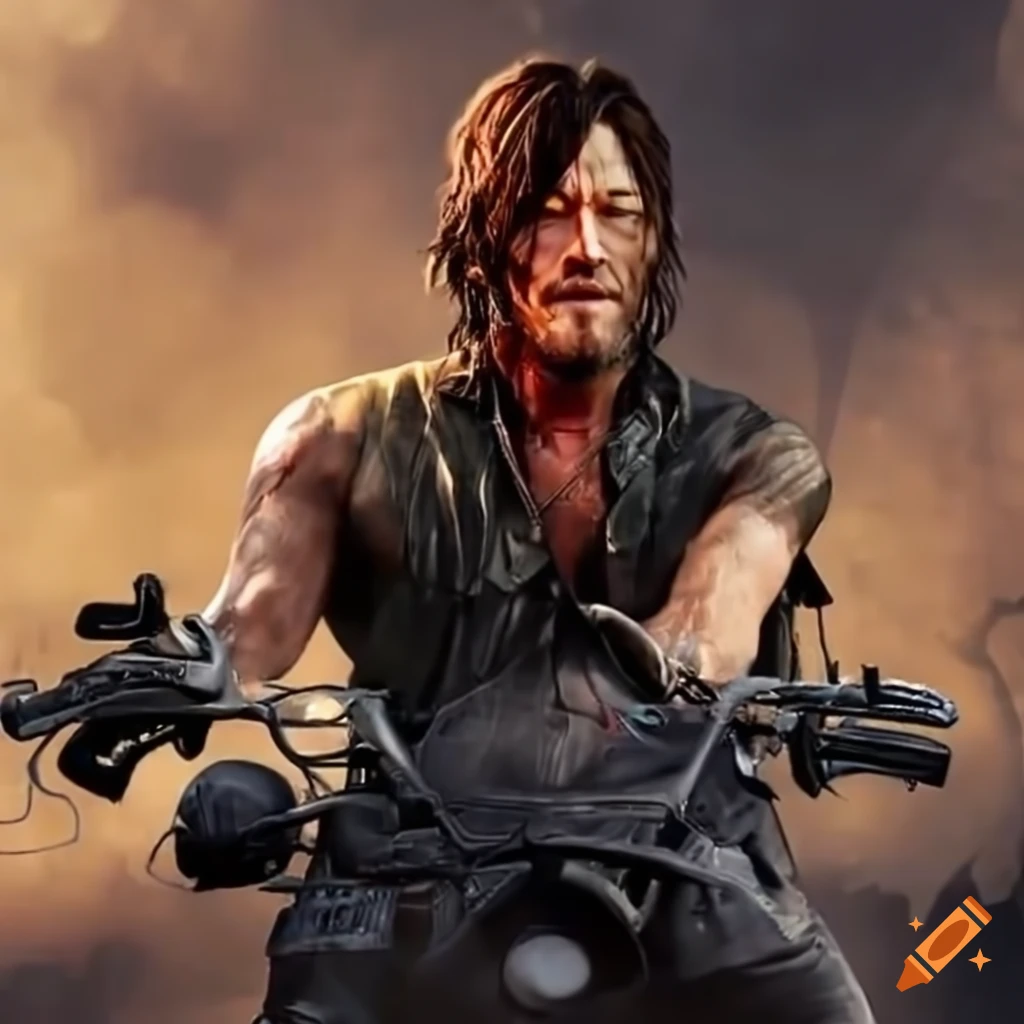 Daryl dixon's bike in high definition on Craiyon