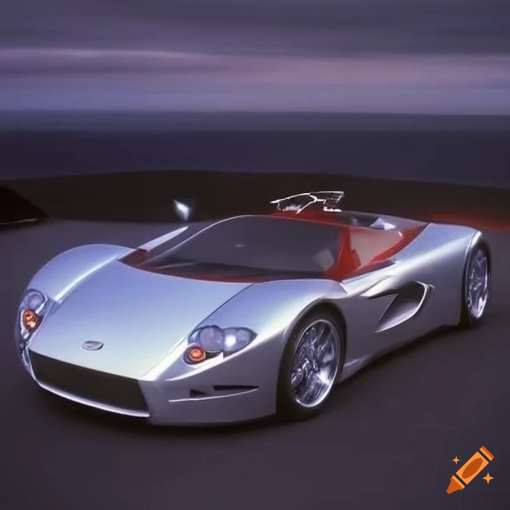 Ford supercar concept from 2000 with unique design features on Craiyon