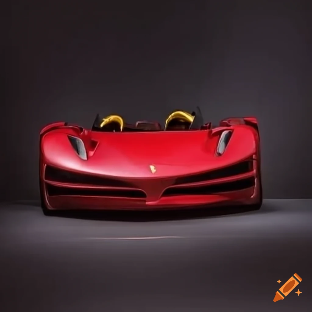Custom concept ferrari roadster with a 1990s aesthetic on Craiyon