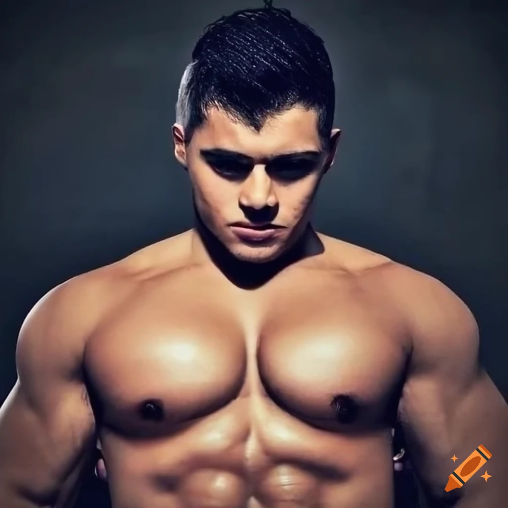 Portrait Of A Handsome Muscular Argentine Wrestler On Craiyon