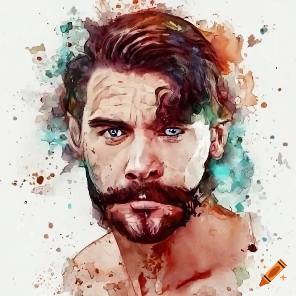 Portrait of a determined muscular boxer with a sherlock holmes-style ...