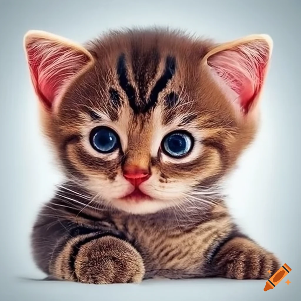 Cute baby cat on Craiyon
