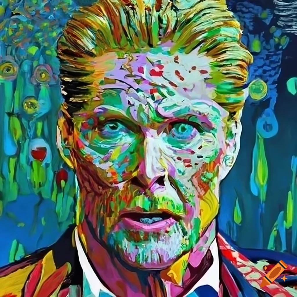 Portrait of david hasselhoff with van gogh's art style on Craiyon