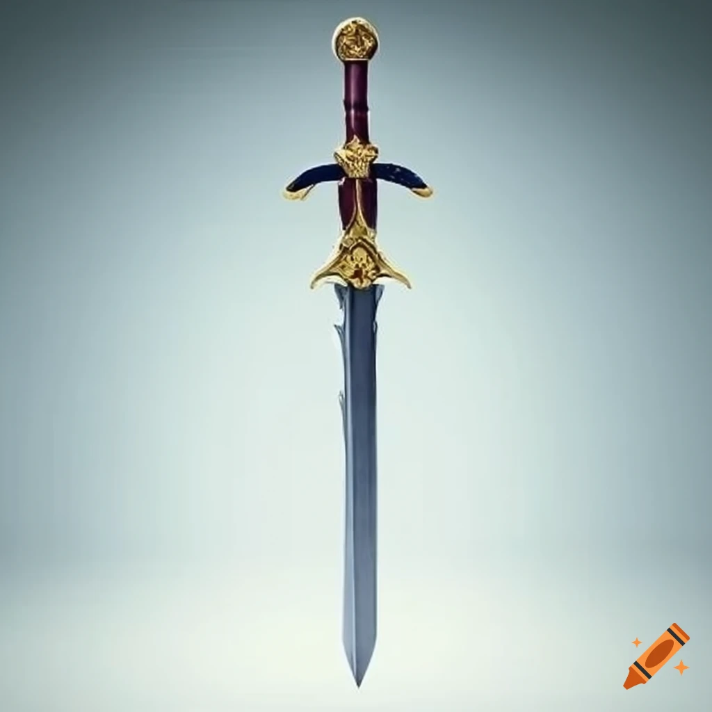 Straight perfect master sword on Craiyon