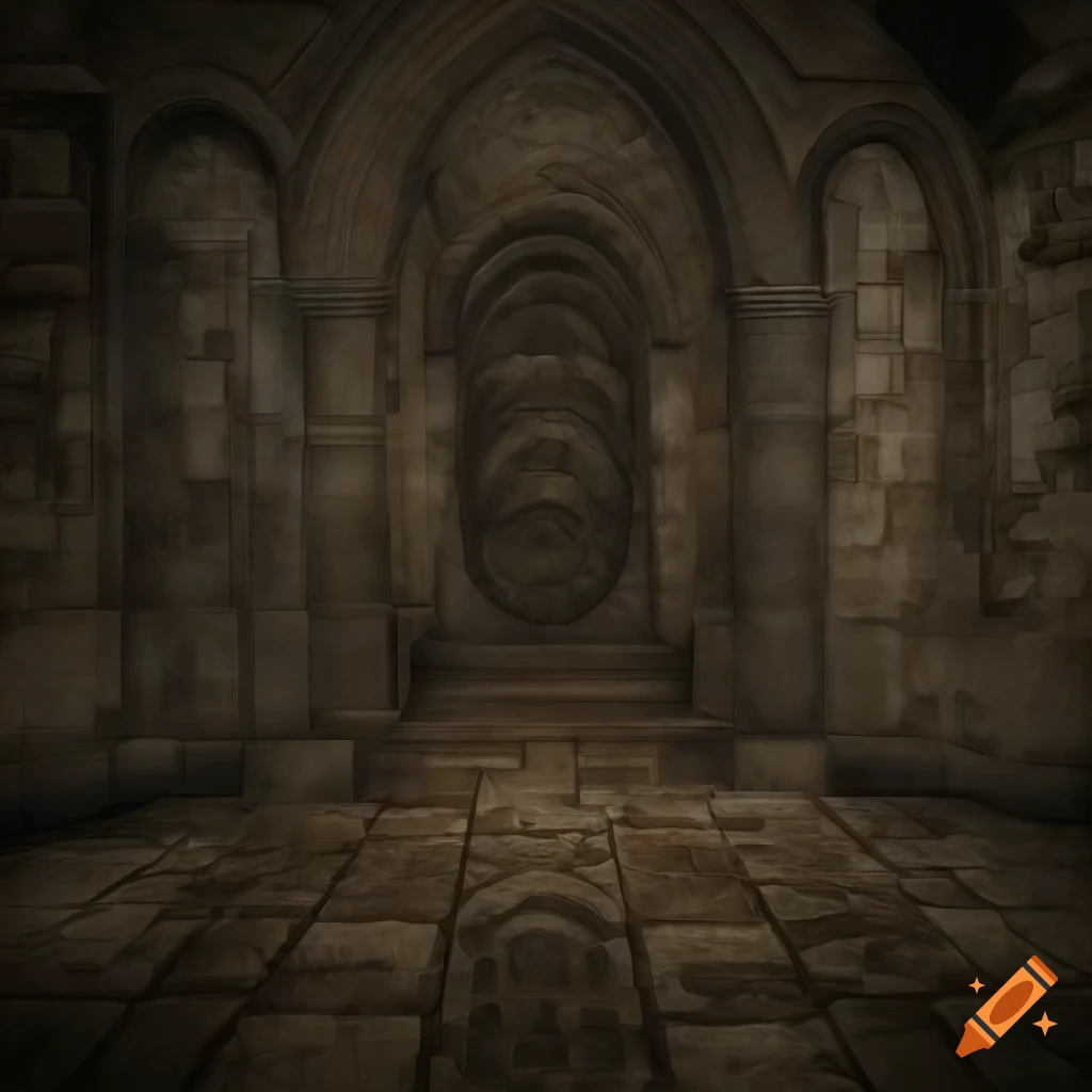 Crypt wall texture on Craiyon